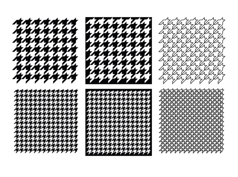 HOUNDSTOOTH PATTERN SVG, Houndstooth Patterns Svg, Houndstooth Clipart, Houndstooth Template Svg ...