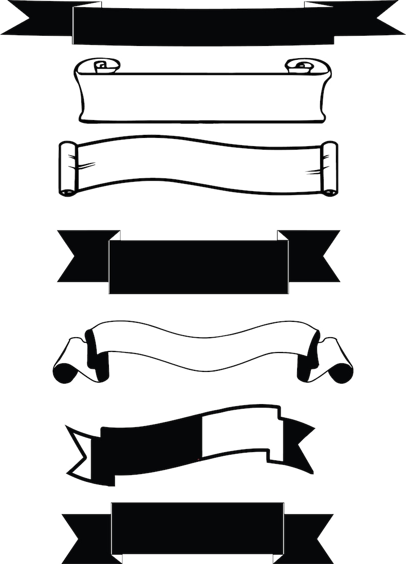 Ribbon Ribbon Svg Svg Files Ribbon Svg Files Cricut Etsy
