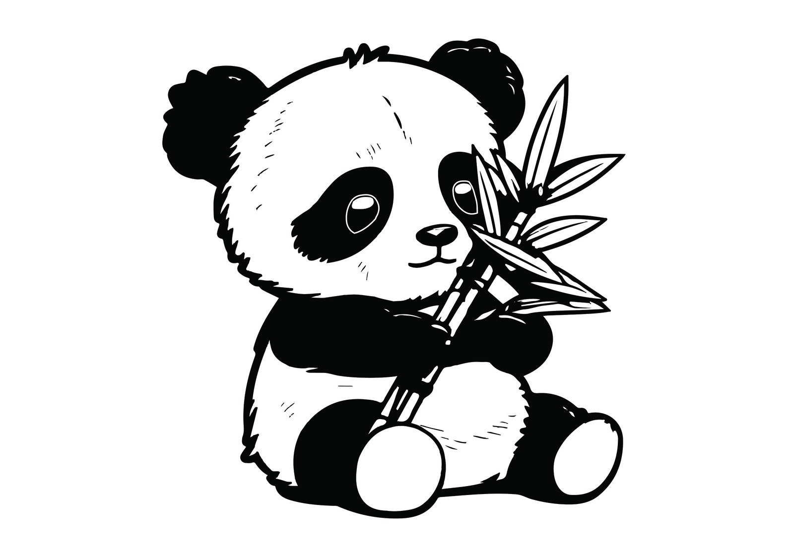 PANDA SVG, Cute PANDA Svg, Cartoon Panda Svg, Panda Clipart, Panda Svg ...