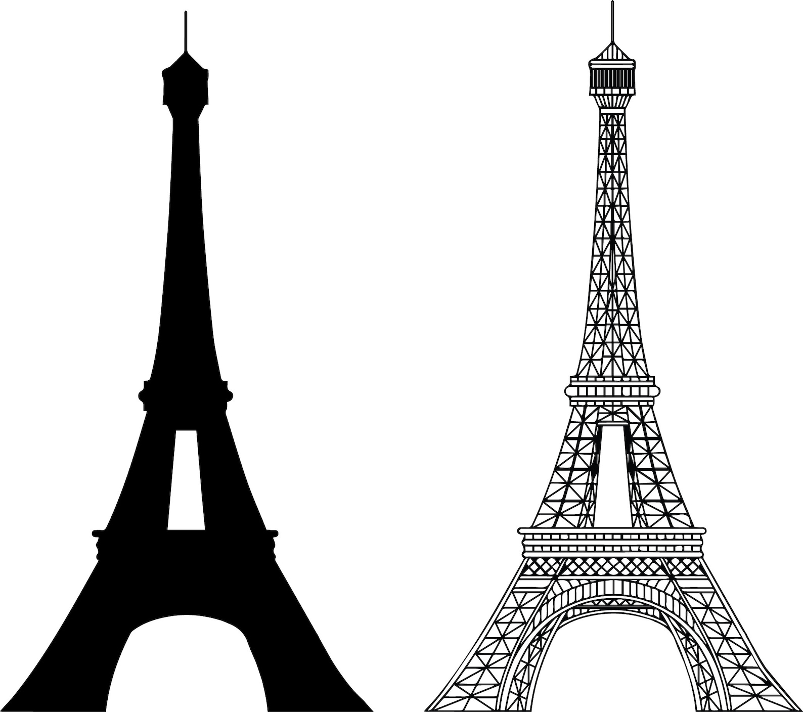 Eiffel Tower Eiffel Tower SVG SVG SVG Files Cricut - Etsy Ireland