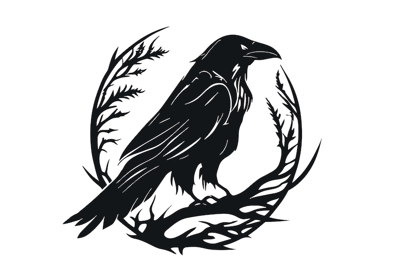 CROW SVG CROW Clipart Crow Svg Files for Cricut Bird Svg - Etsy