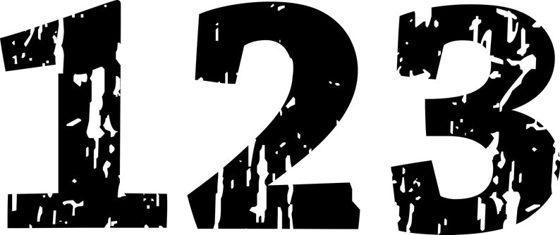 Distressed Letters and Numbers Svg Files DISTRESSED FONT SVG Files ...