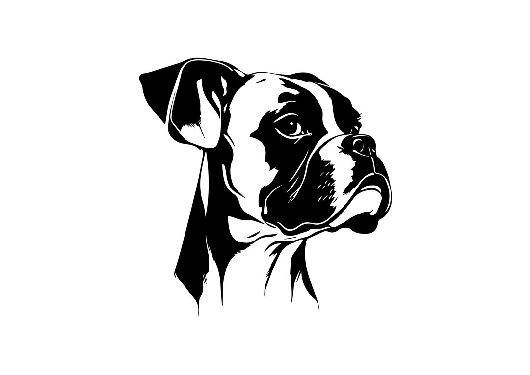 BOXER Dog SVG, BOXER Clipart, Boxer Svg Files for Cricut, Boxer ...