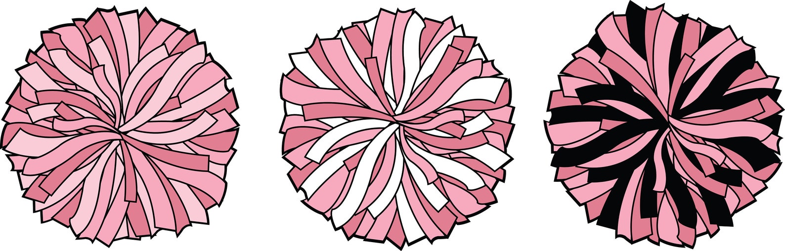 POM POM Bundle SVG Files, Pom Pom Clipart Bundle, Cheerleading Svg ...