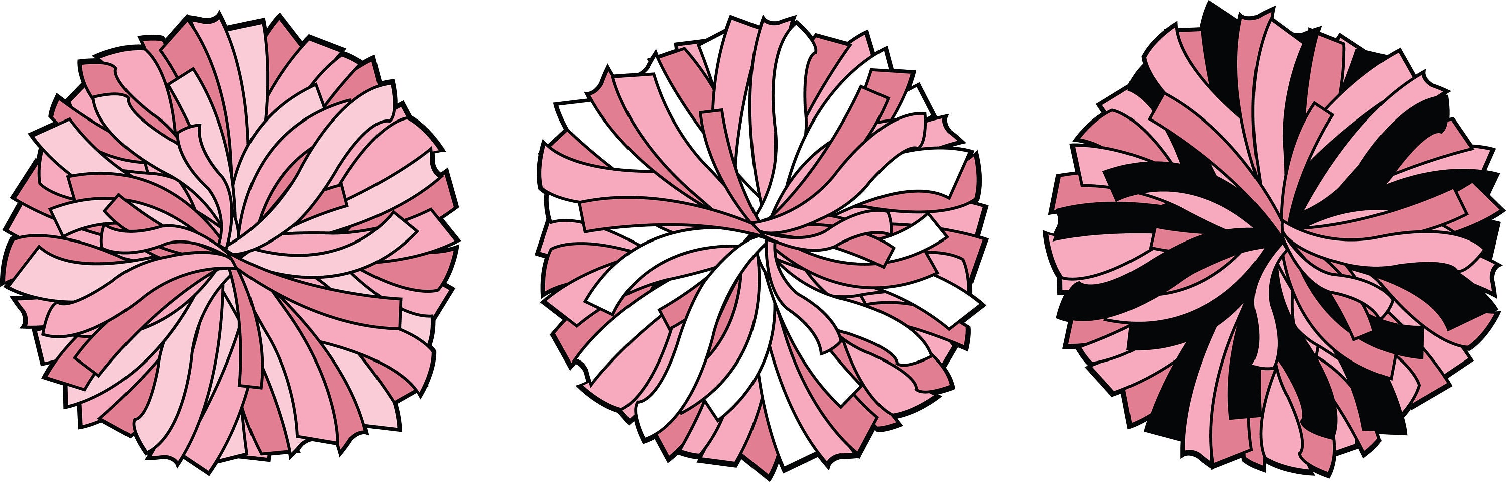 POM POM Bundle SVG Files Pom Pom Clipart Bundle Cheerleading - Etsy