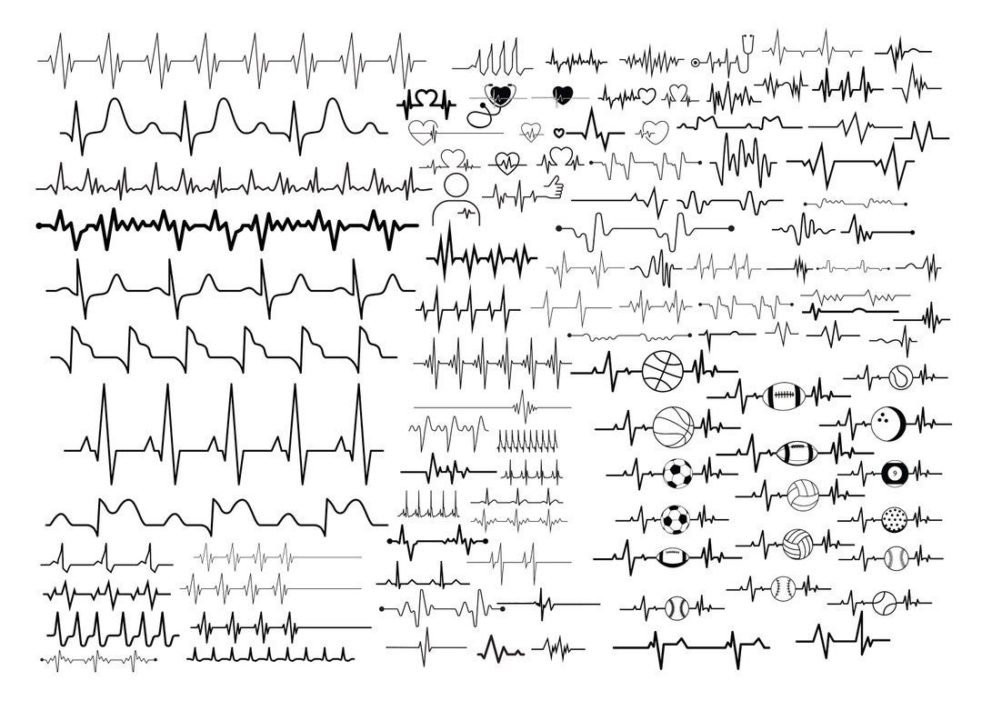 HEARTBEAT SVG Bundle, HEARTBEAT Clipart, Heartbeat Svg Cut Files for ...