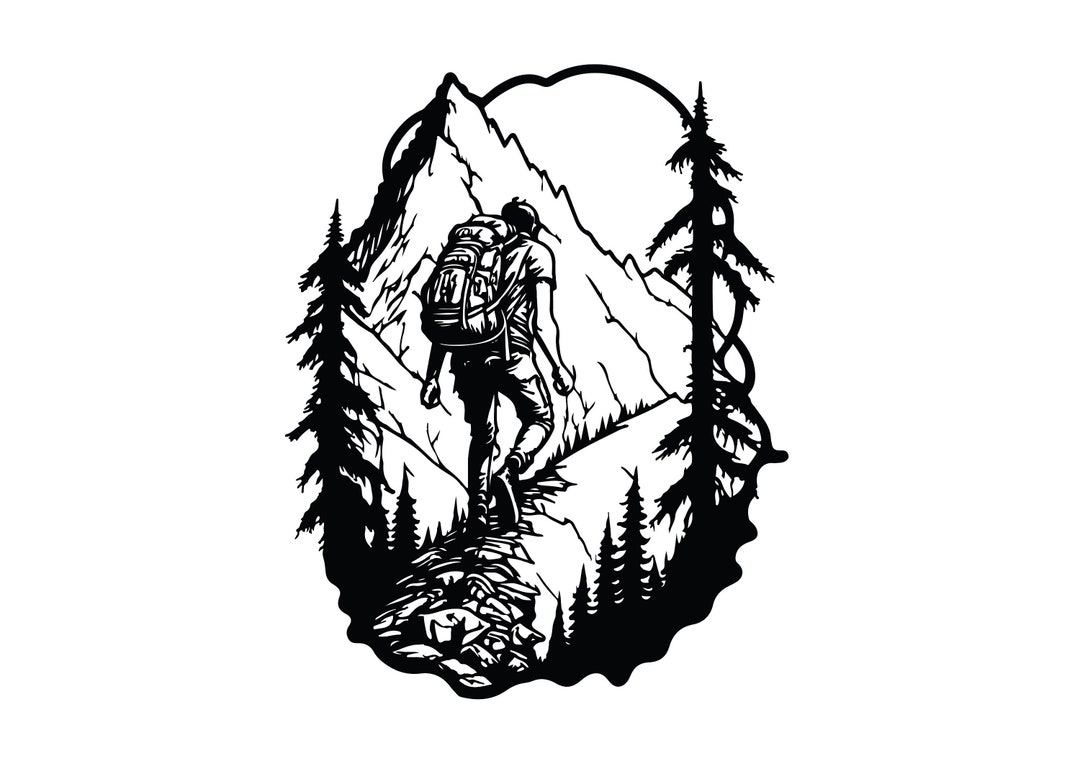HIKING SVG, HIKING Clipart, Hiking Svg Files for Cricut, Hiking Svg Cut ...