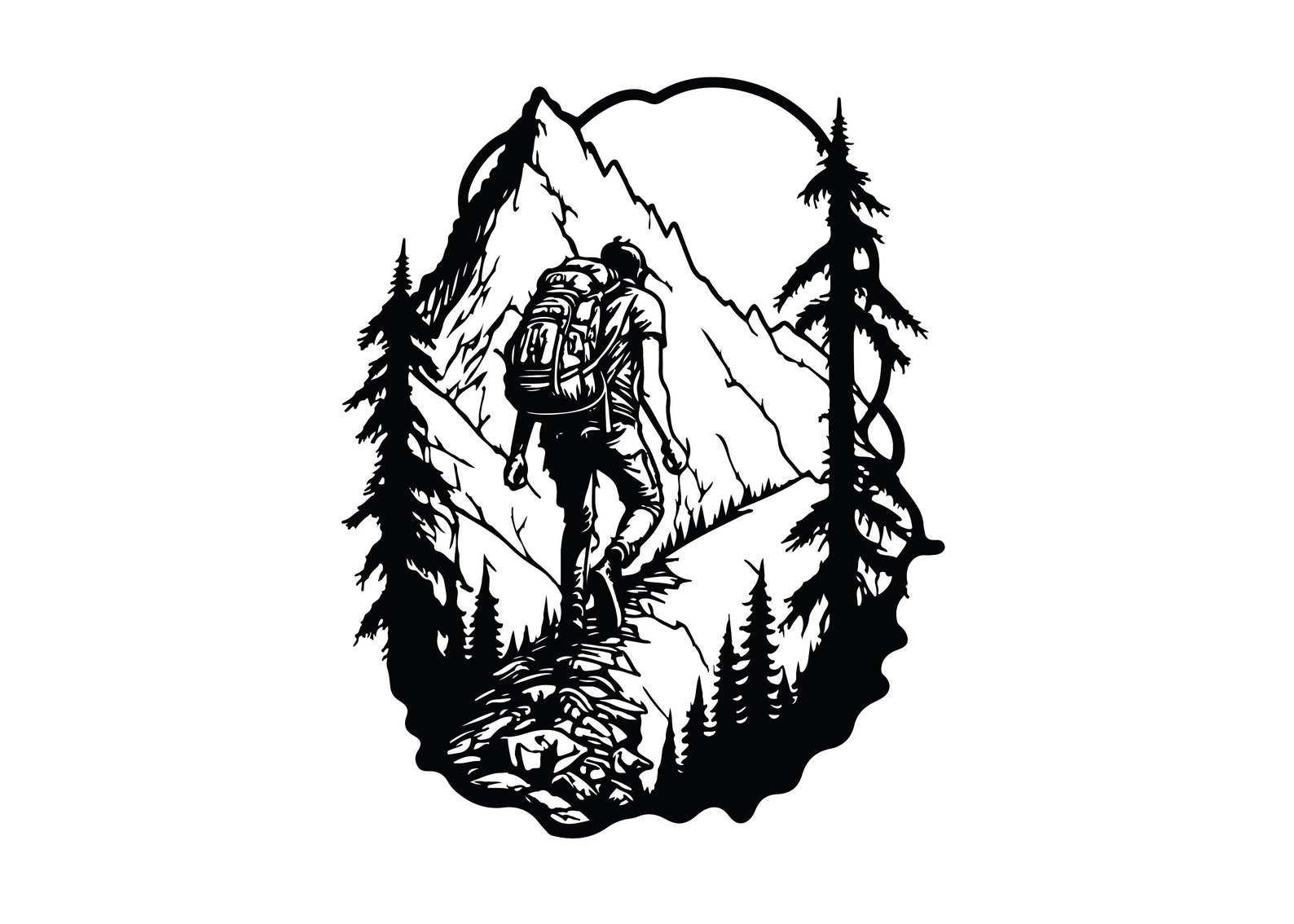 HIKING SVG HIKING Clipart Hiking Svg Files for Cricut - Etsy Canada