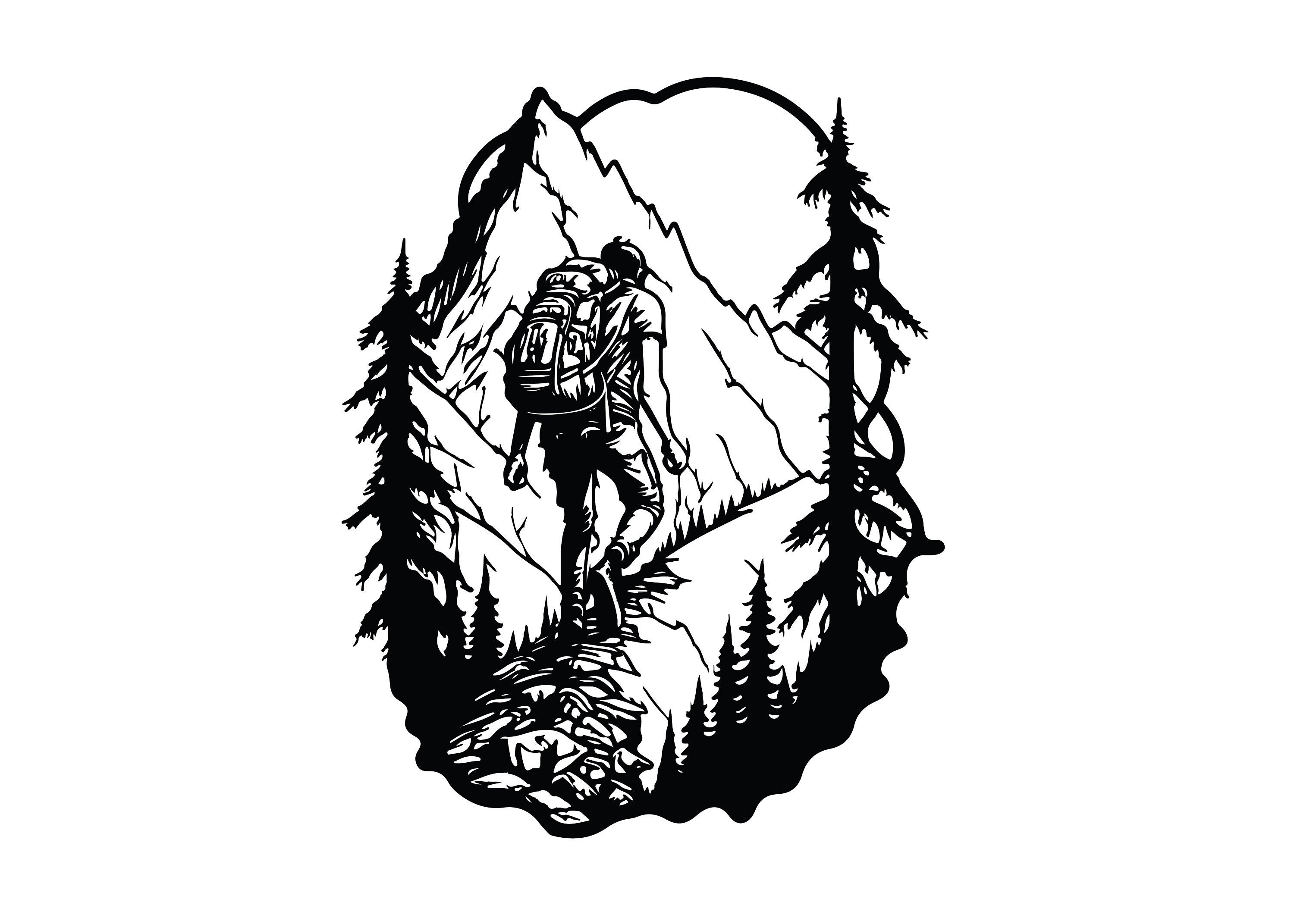 HIKING SVG HIKING Clipart Hiking Svg Files for Cricut - Etsy UK