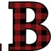 BUFFALO PLAID ALPHABET and Numbers Svg Files, Buffalo Plaid Alphabet ...