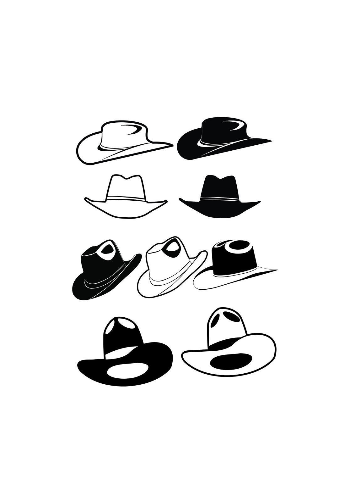Cowboy Hat, Cowboy Hat SVG, SVG Files, Cowboy Hat SVG Files, Cricut ...