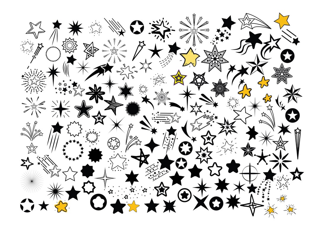 STARS SVG Bundle, STARS Clipart, Stars Svg Cut Files for Cricut, Stars ...
