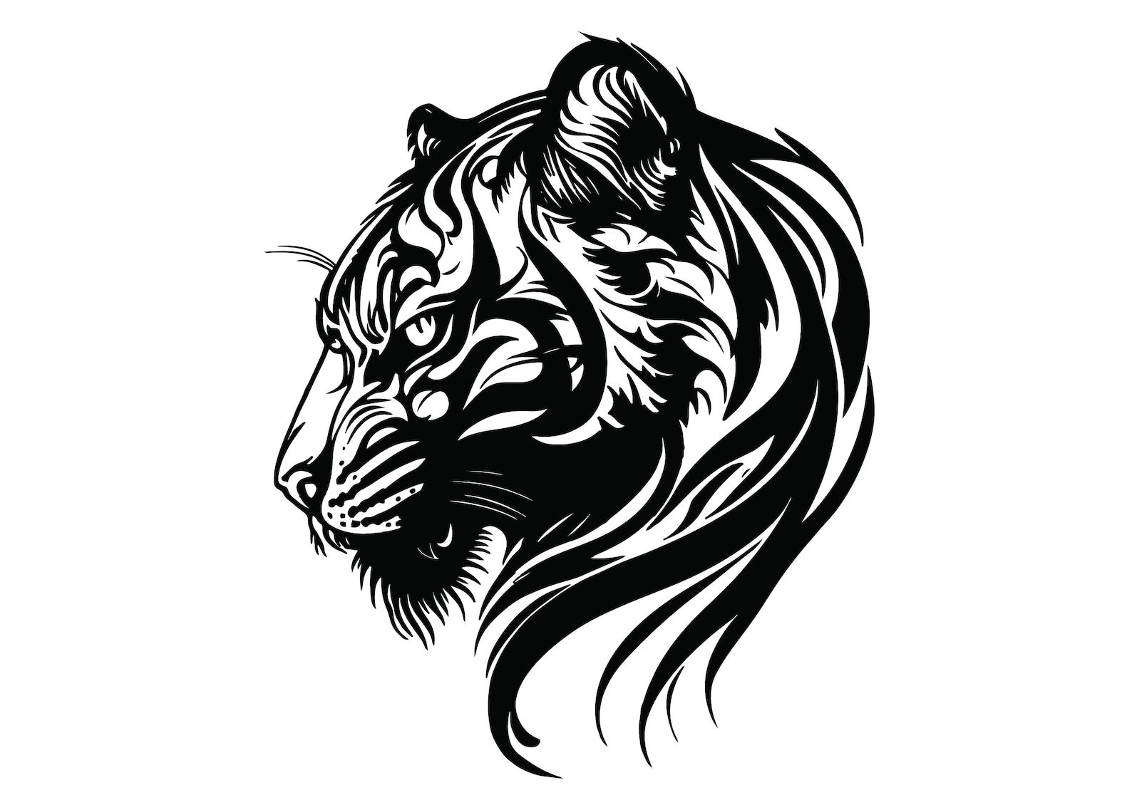 TIGER HEAD SVG Tiger Head Svg Tiger Clipart Tiger Head Svg - Etsy