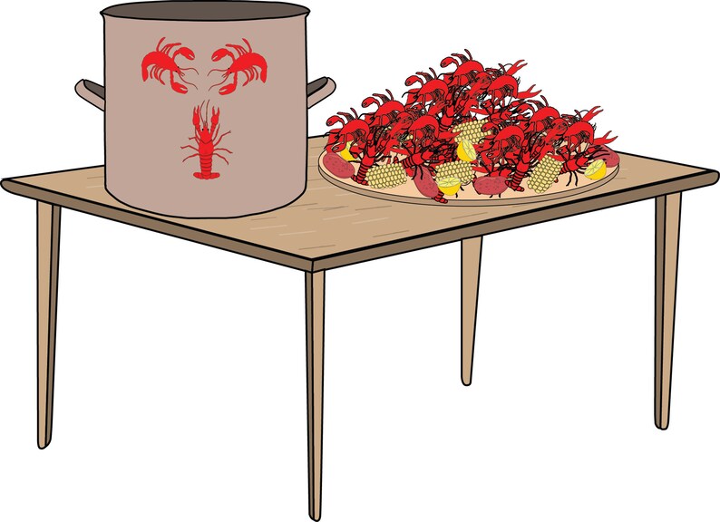 Crawfish Pot Clipart SVG Cut File Silhouette Cameo - Etsy