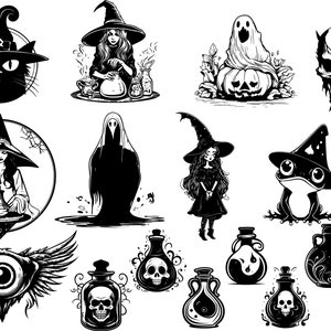GOTHIC WITCHCRAFT SVG, Witch Svg Cut Files for Cricut, Mystical Svg ...