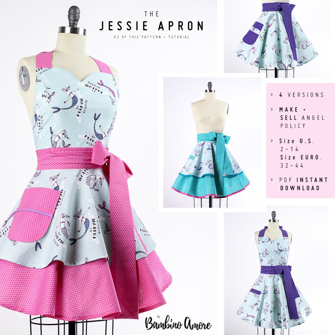 Aprons for Women Pattern, Women's Apron Pattern, Apron Sewing Pattern ...