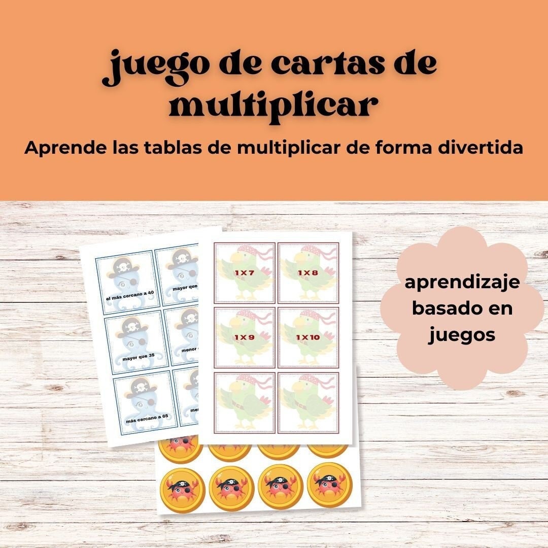 Multiplication Learn Math Printable Pirate Game Math Homeschool ...