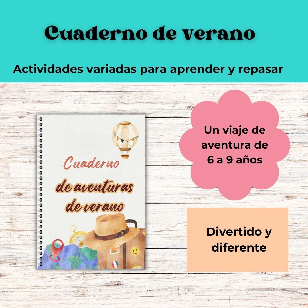 Summer Learning Notebook in Spanish, Spanish Learning Activities ...