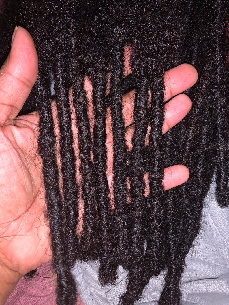 100% Human Hair Loc Extensions - Etsy