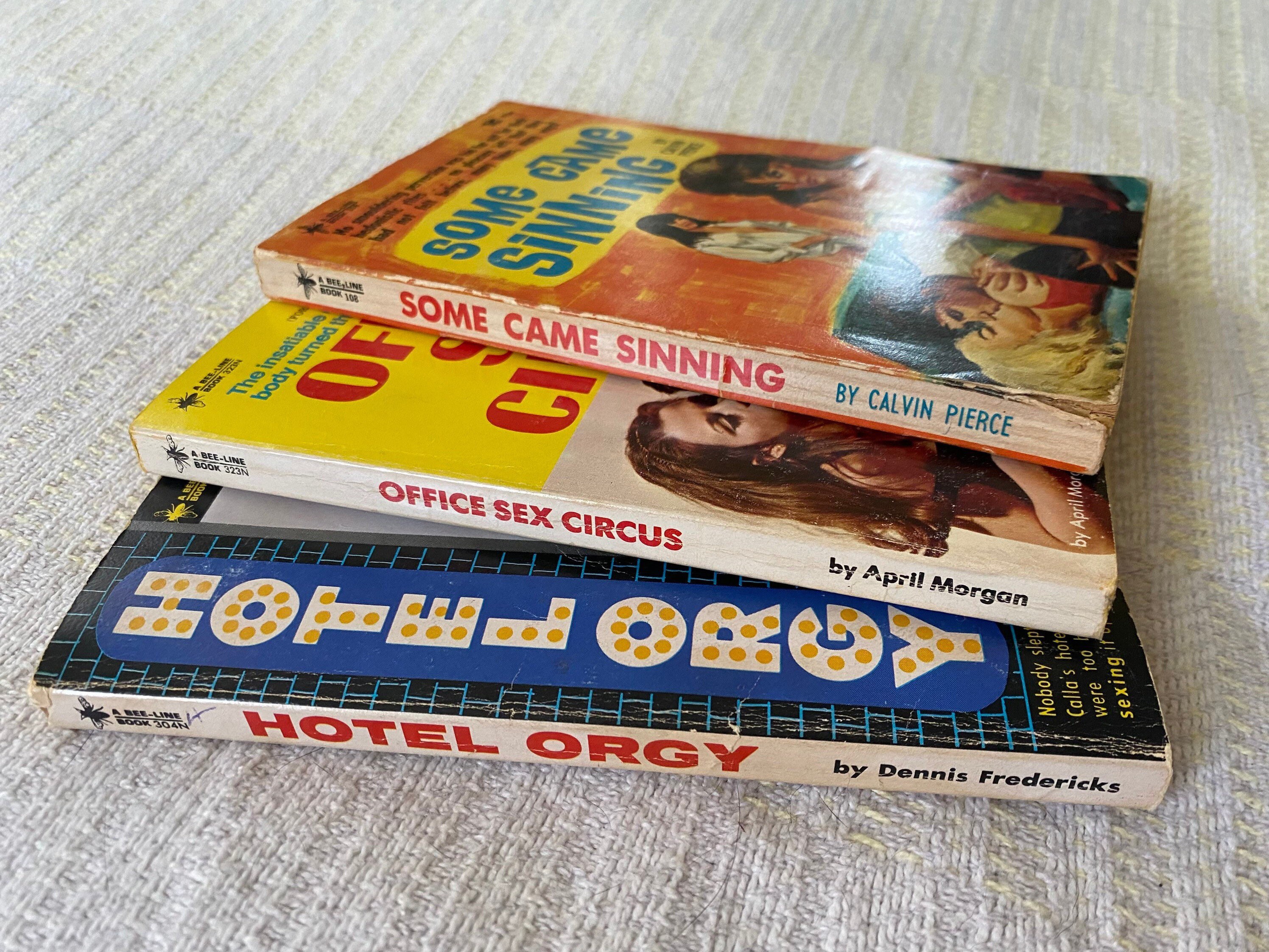 Pulp Fiction Books Set of 3 Vintage Adult Novels | 60s Adult Erotica ...