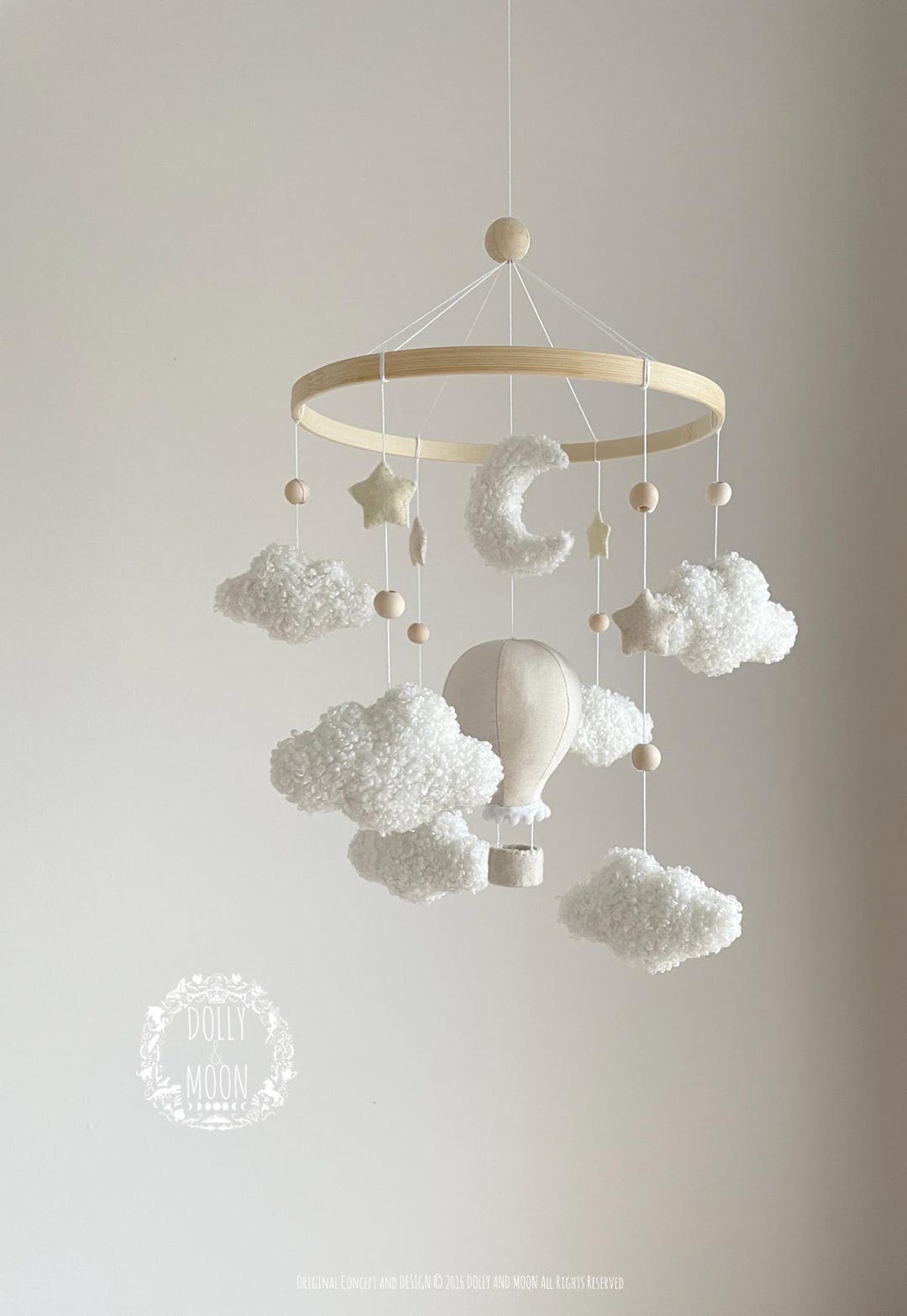 Moon Baby Mobile, Moon Stars Cloud Baby Mobile, Starry Night Baby ...