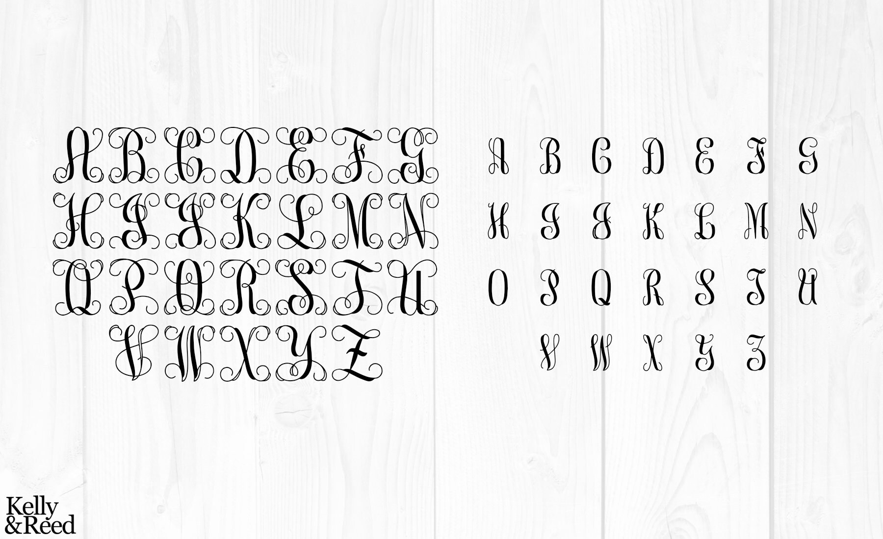 Monogram Decal Three Letter Monogram Decal Rambler Decal - Etsy