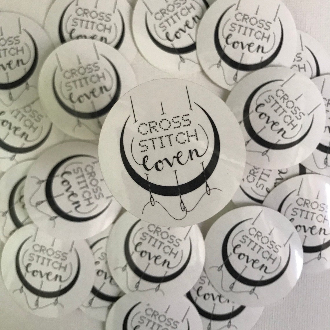 Cross Stitch Coven Logo Sticker - Etsy