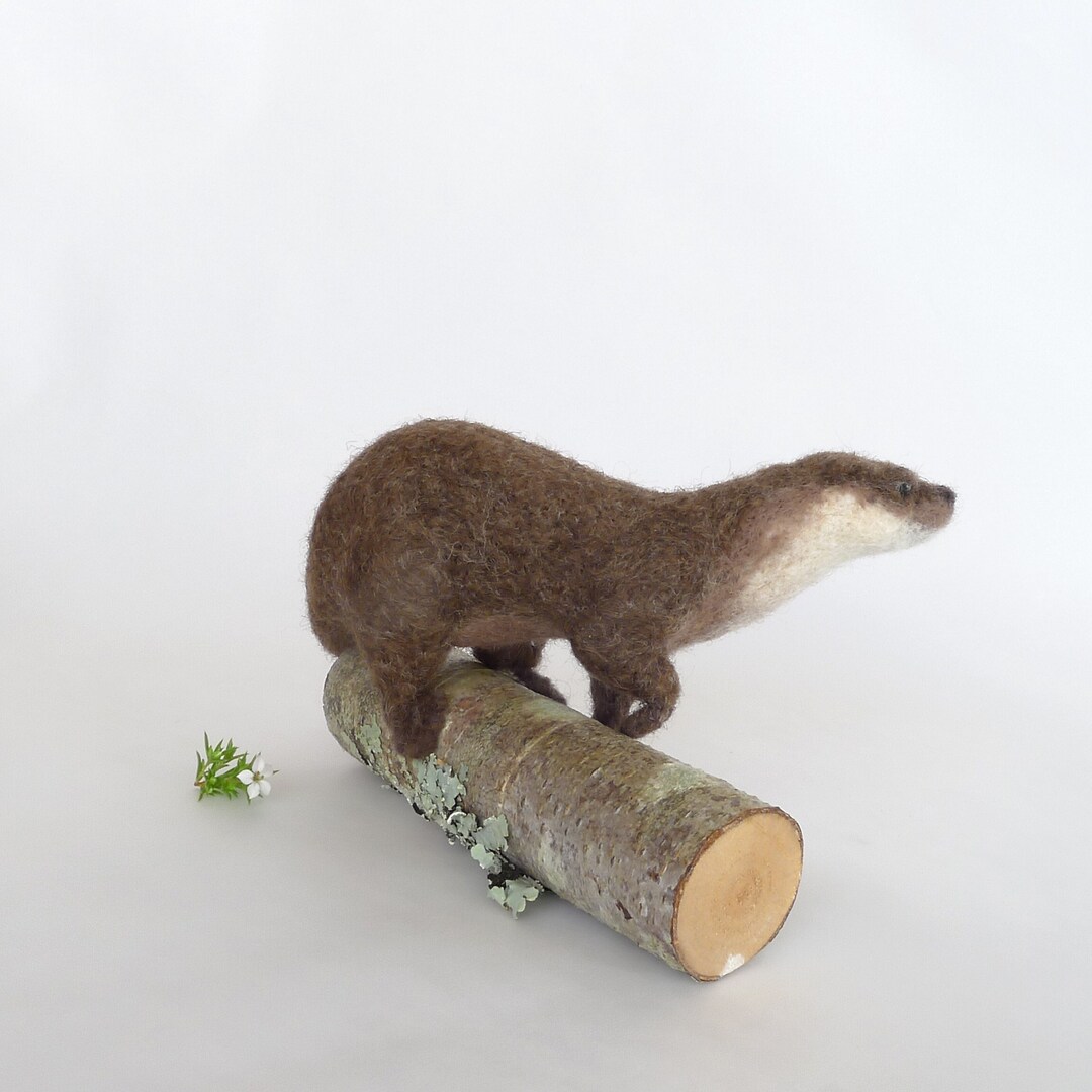 Needle Felted Otter,felted Otter,needlefelted Animal,felted Animal,soft ...