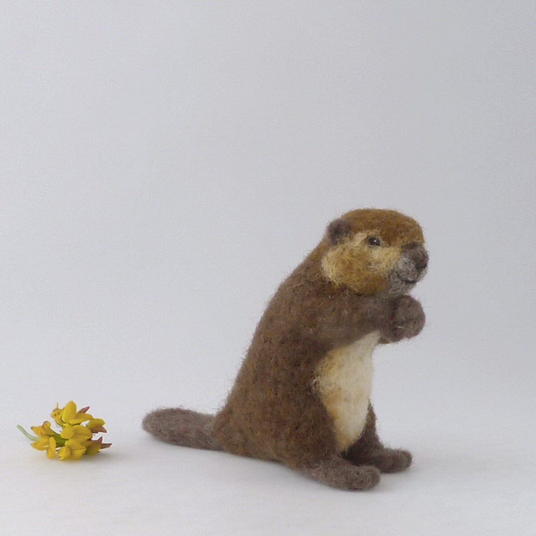 Needle Felted Beaver/felted Beaver/felt Beaver/realistic - Etsy
