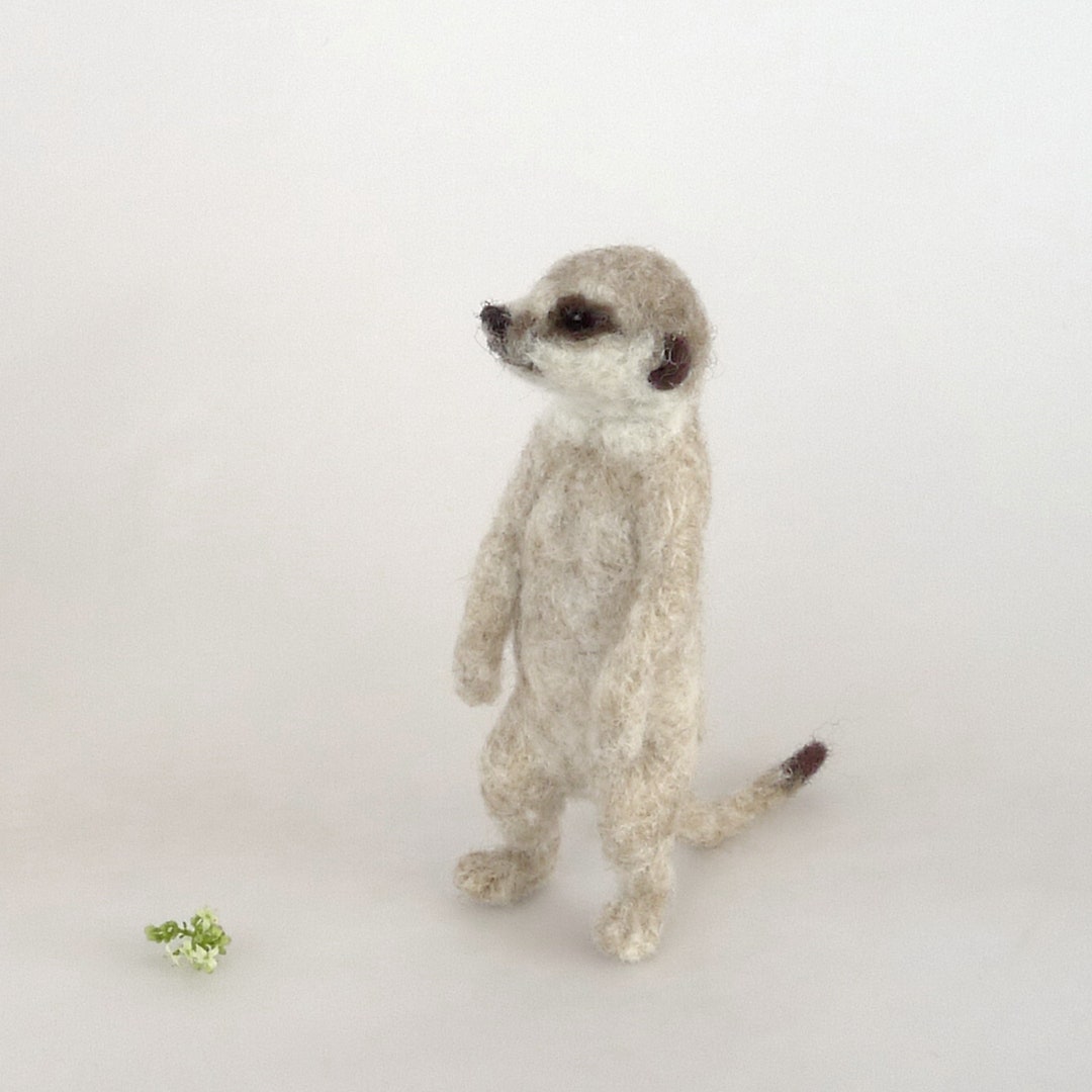 Needle Felted Baby Meerkat/felted Baby Meerkat /realistic - Etsy