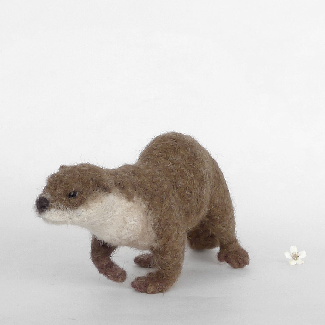 Needle Felted Otter,felted Otter,needlefelted Animal,felted Animal,soft ...