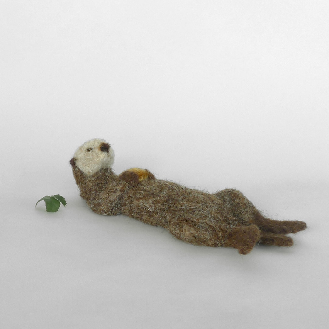 Needle Felted Sea Otter/felt Sea Otter/realistic Sea Otter/needle ...