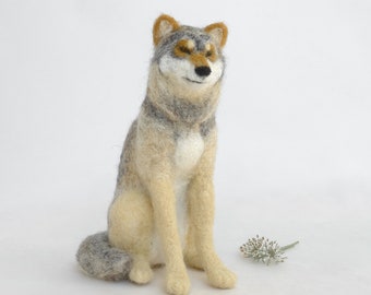 Needle Felted Wolf - Etsy