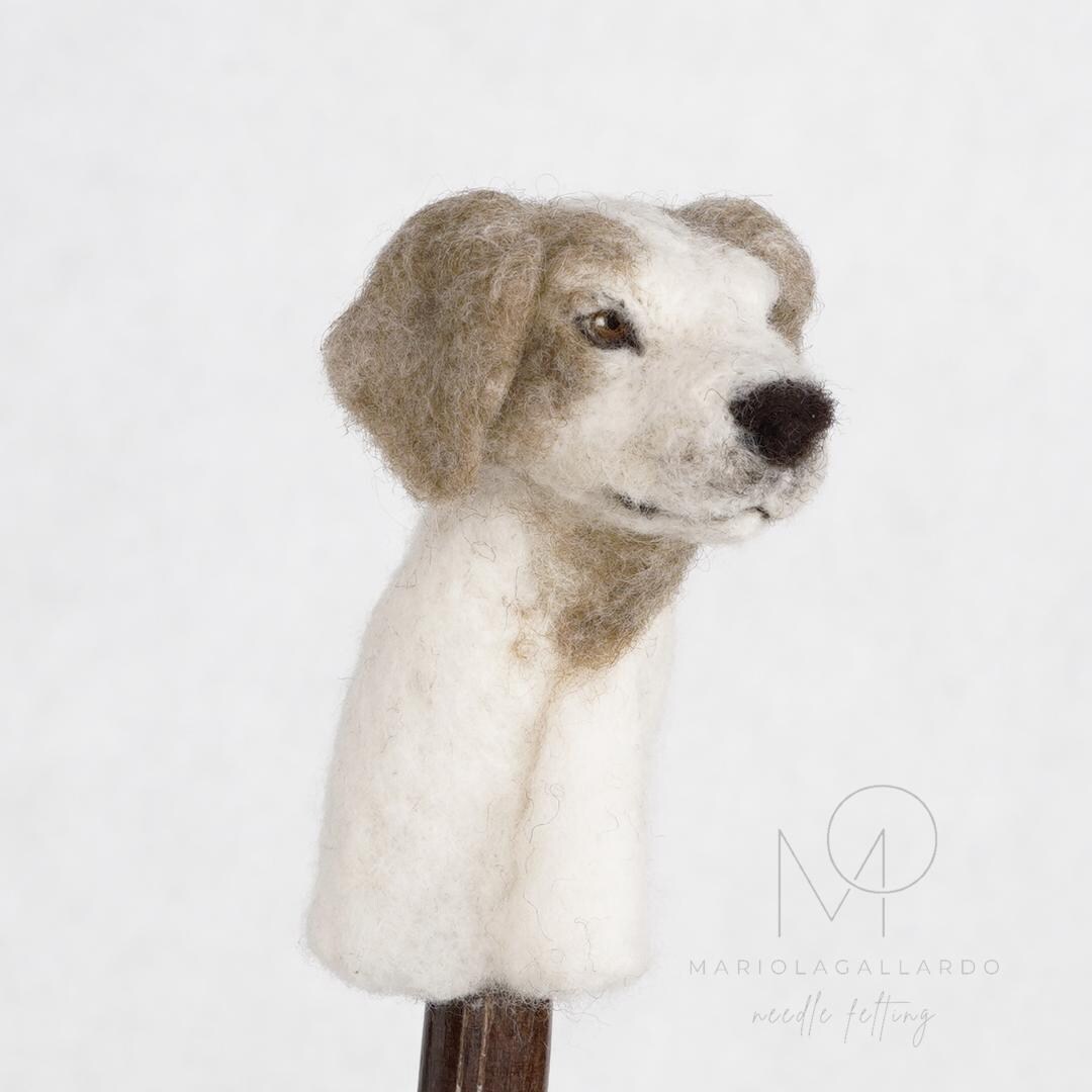 Needle Felted Dog Finger Puppet: Handmade Wool Animal Toy - Etsy
