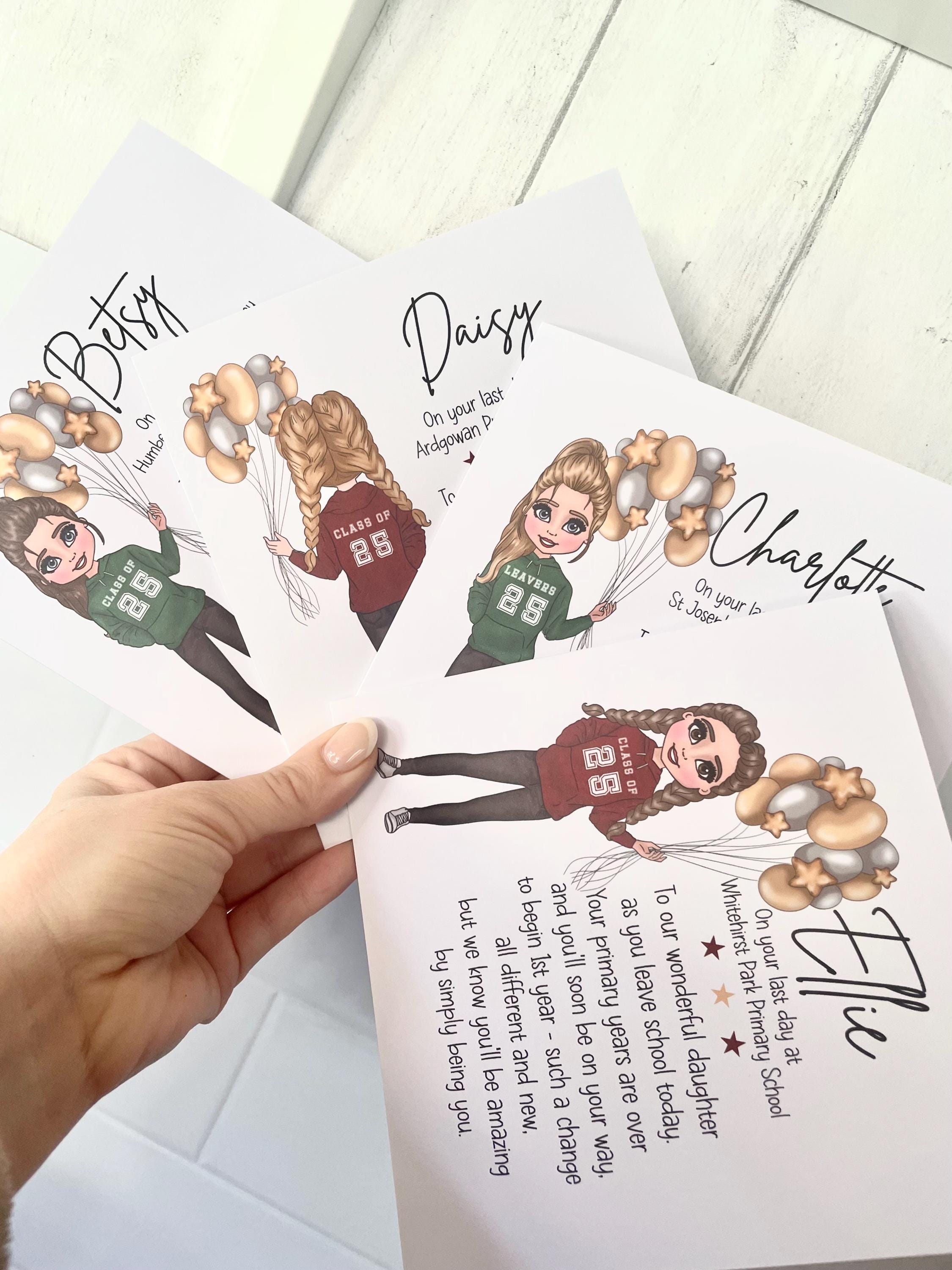 Personalised Year 6 Leavers Card - Daughter Keepsake Leavers Card ...