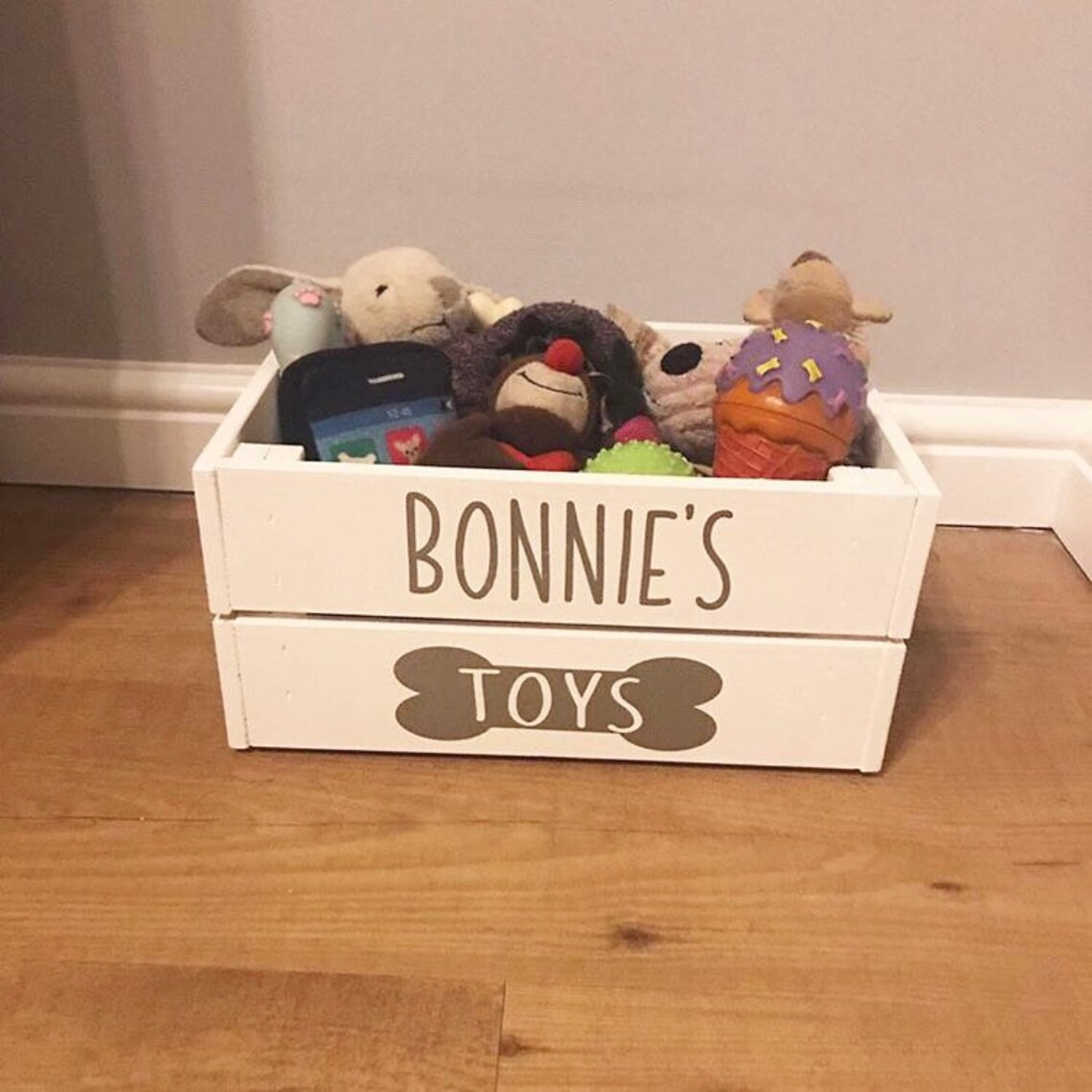 Dog Toy Crate Wooden Storage Crate Dog Toy Storage | Etsy