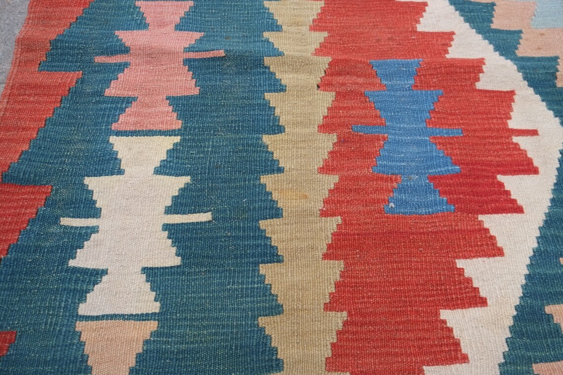 Turkish Kilim Rug 7.64x5.51feet 233x168cm,handmade Kilim Rug,handwoven ...