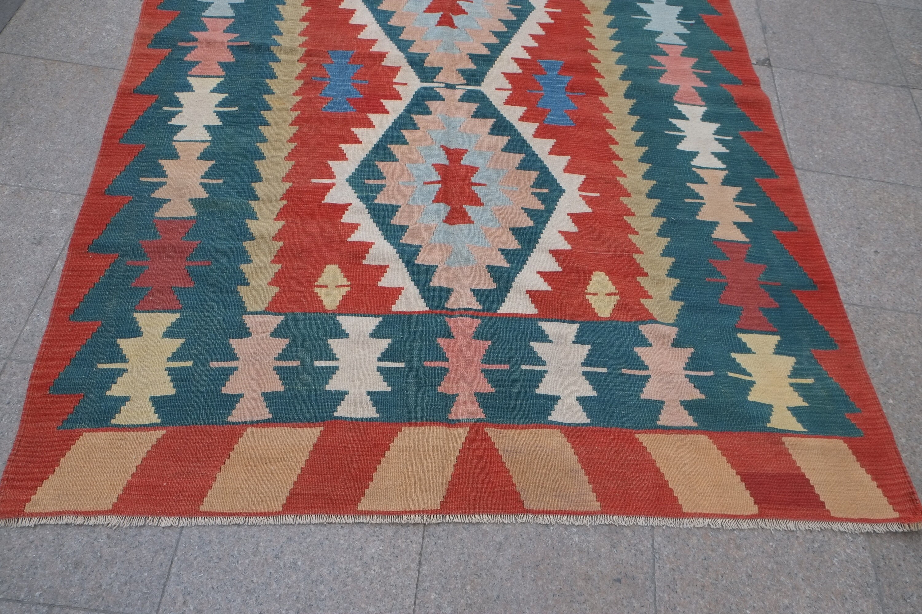 Turkish Kilim Rug 7.64x5.51feet 233x168cm,handmade Kilim Rug,handwoven ...
