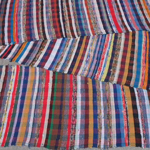 Rag Rug Runner - Etsy