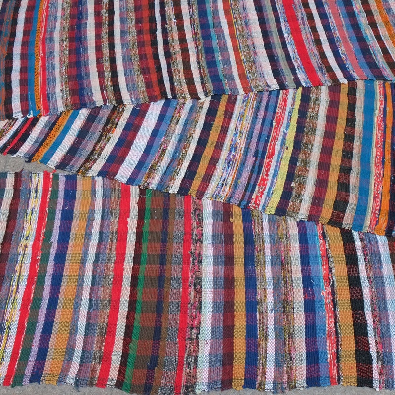 Rag Rug Runner - Etsy