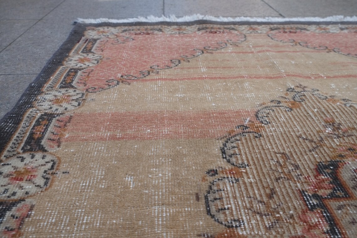 Worn Rugcarpet 5.54x3.28feet 169x100cmhandwoven Rugshand - Etsy