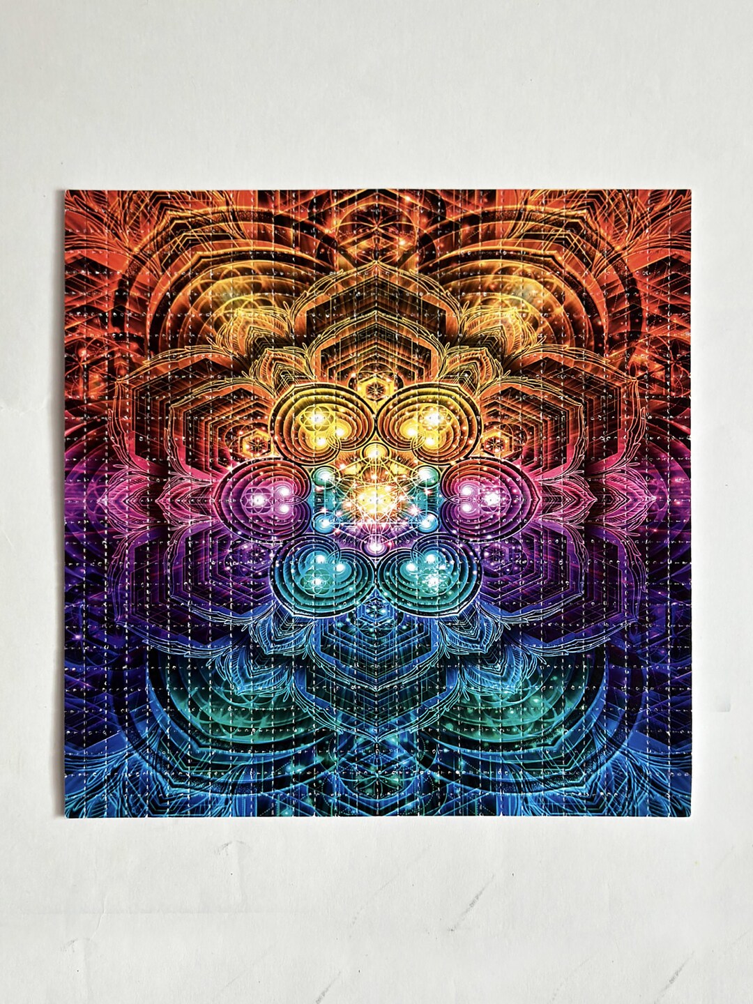 Sacred Geometry Blotter Art, Psychedelic, Wall Decor, Psychedelic Art ...