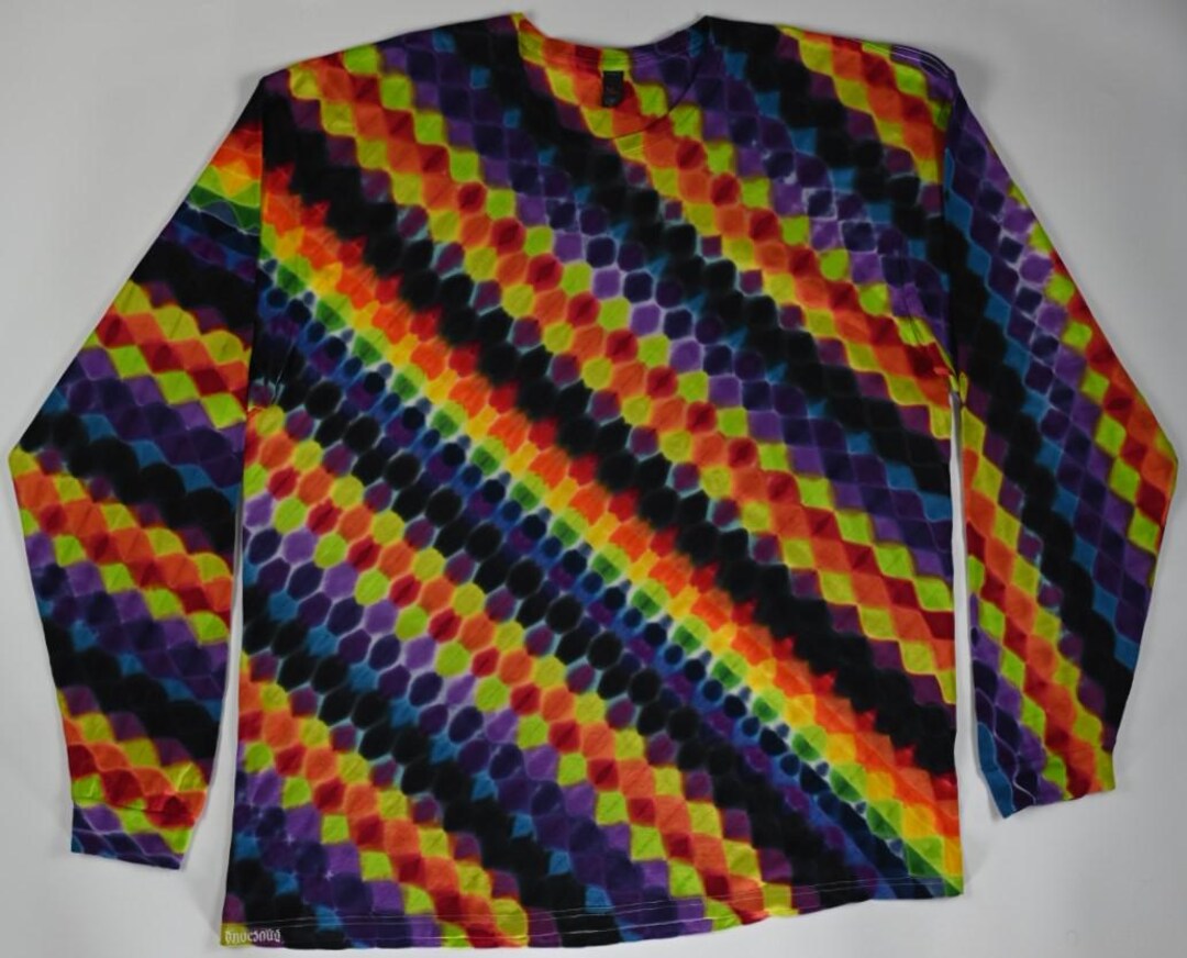 3X Minor Factory Defect Special* Diagonal Honeycomb Tie Dye on a Long ...
