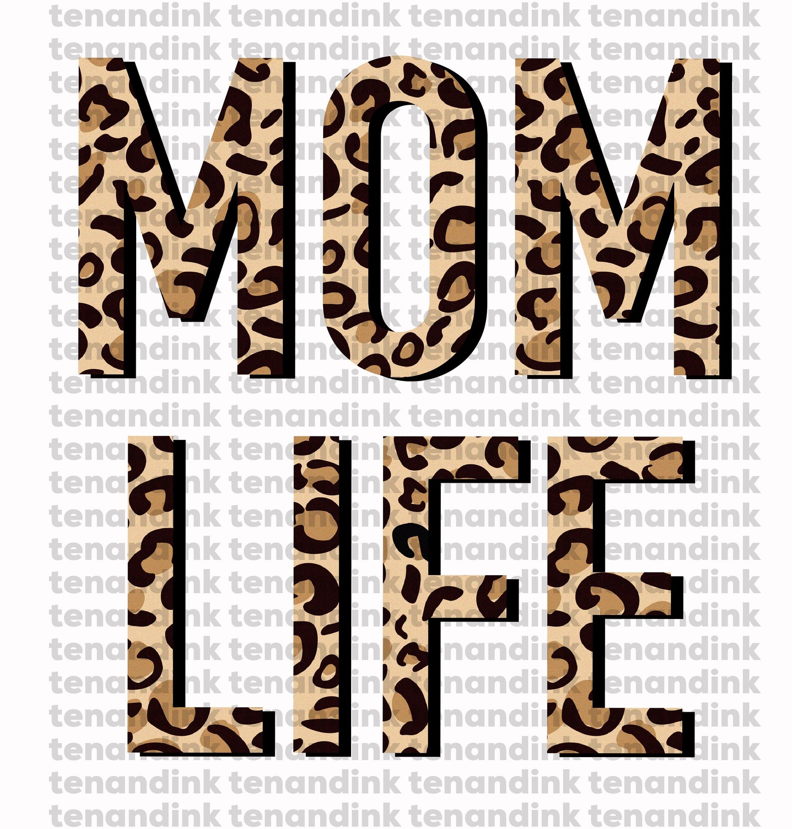 Leopard Mom Life Sublimation Digital Download Png File Etsy