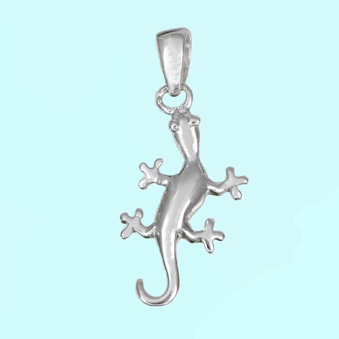 Sterling Silver Hawaiian Gecko Pendant Necklace: Good Luck Charm - Etsy