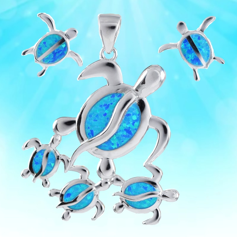 Opal Turtle Earrings - Etsy