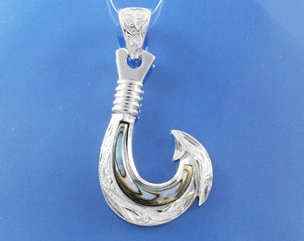 Fish Hook Pendant | Etsy