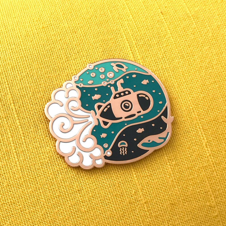 Ocean Adventure Enamel Pin - Etsy