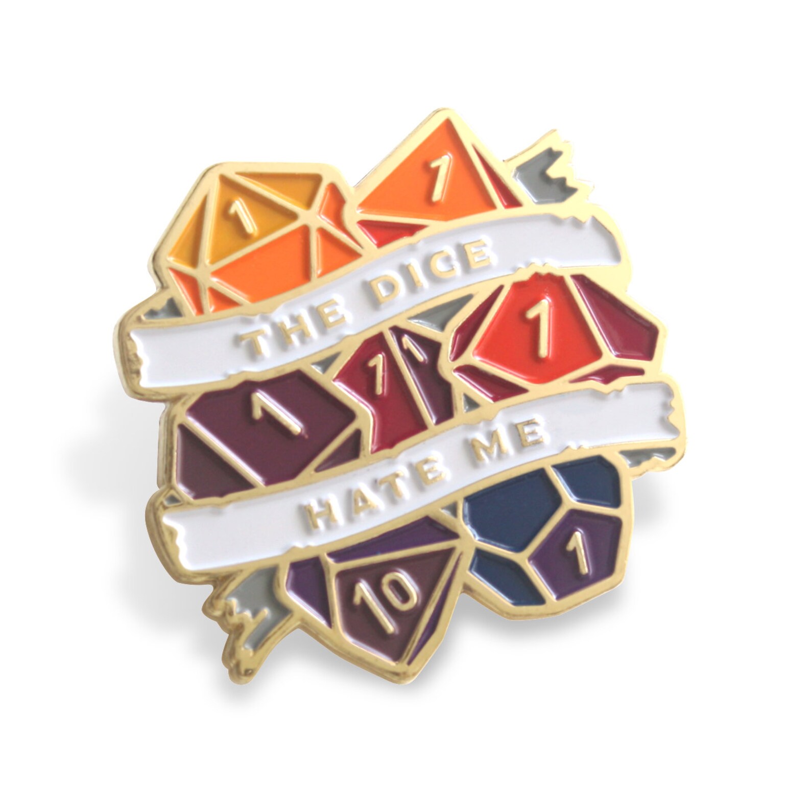 The Dice Hate Me Enamel Pin | Etsy