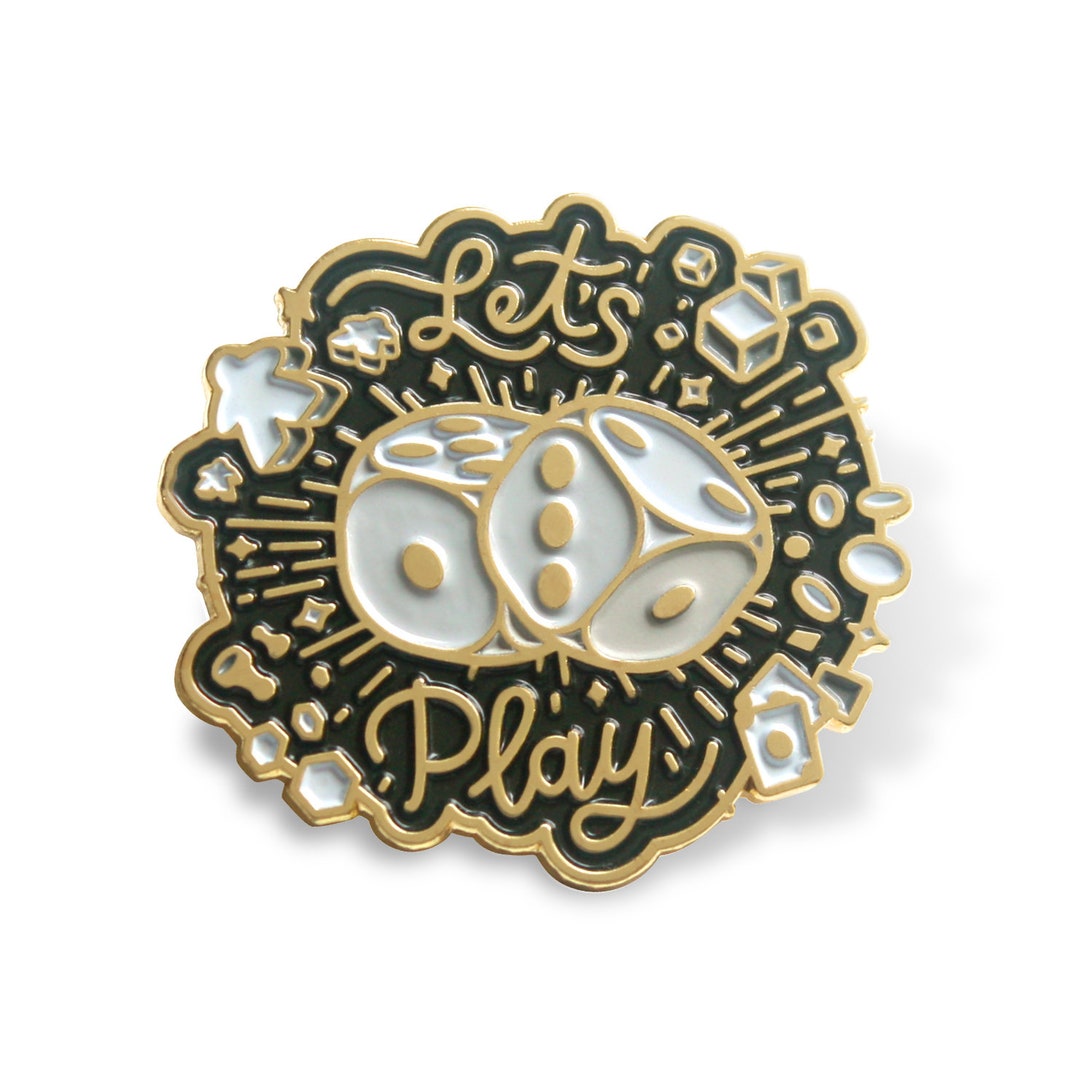 Let's Play - Enamel Pin - Etsy